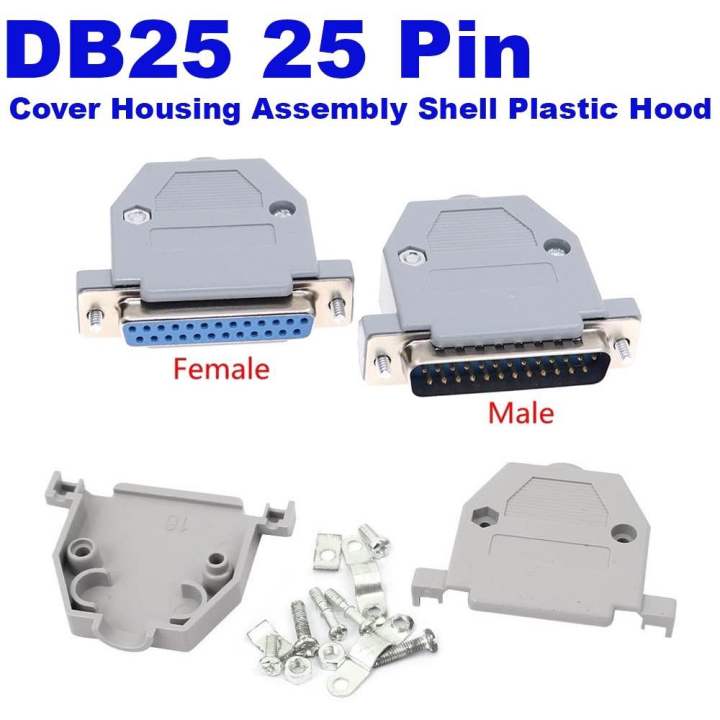 ชุดหัวประกอบDB25 25 Pin Female/Male 2Rows Solder Type Plug D-SUB Male ...