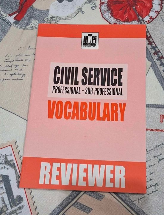 CIVIL SERVICE REVIEWER VOCABULARY by mindmaster | Lazada PH