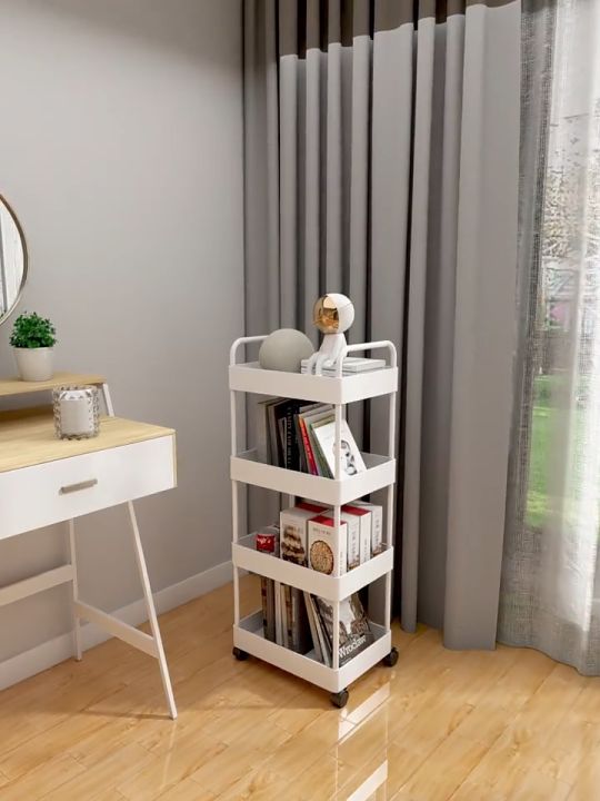 3 Tier Multifunction Storage Trolley Rack Home Kitchen Rack Office ...