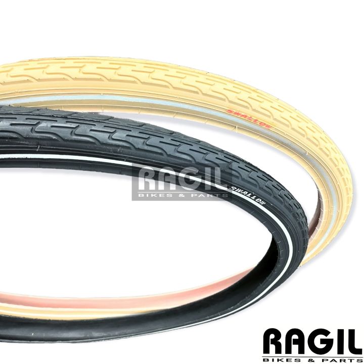 BAN LUAR SEPEDA 28 x 1 1/2 SWALLOW REFLEKTOR ONTHEL PUTIH KREM GAZELLE 28x1 1/2 KLASIK ANTIK ...