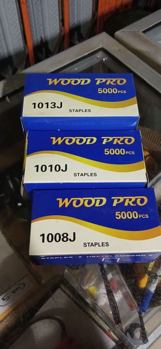 WOOD PRO ISI STAPLES U REFILL AIR NAILER GUN refil paku tembak staples ...