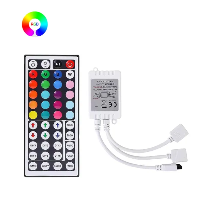 Rgb Lighting Controller 12v 4pin Rgb LED Lights Controller Box Receiver Smart Controller 44key ...