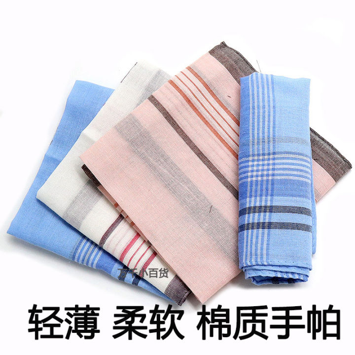 Vintage Portable Handkerchief Soft Absorbent Cotton Sweat Wipe Men's ...