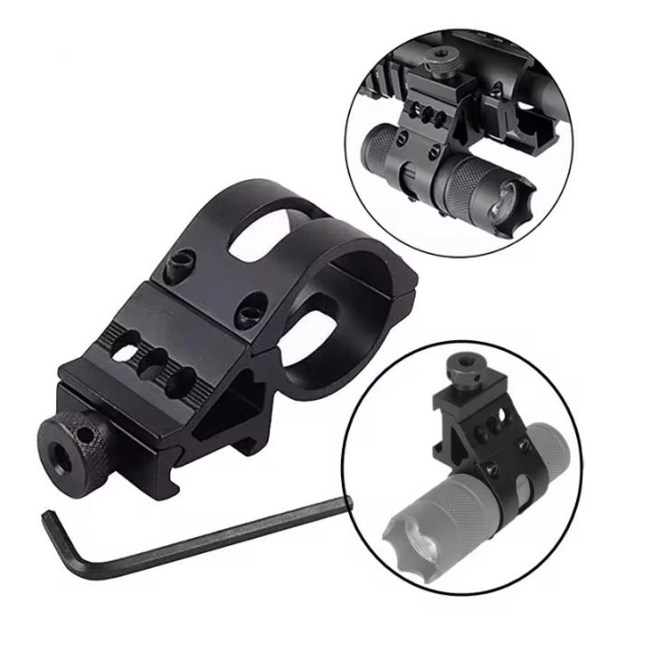 Quick Release Offset Flashlight Mount Picatinny Rail Flashlight Rail Mount 45 Degree Scope Mount ...