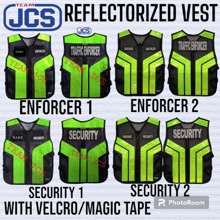 Traffic Enforcer and Security Guard Reflectorized Vest uniform with ...