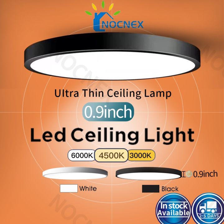 20inch LED Ultra-Thin Ceiling Light Round Knob Installation Dimming ...