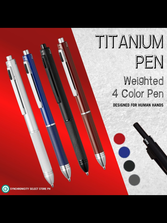 Titanium Gravity-Sensor 4-in-1 Professional Pen – Premium Metal ...