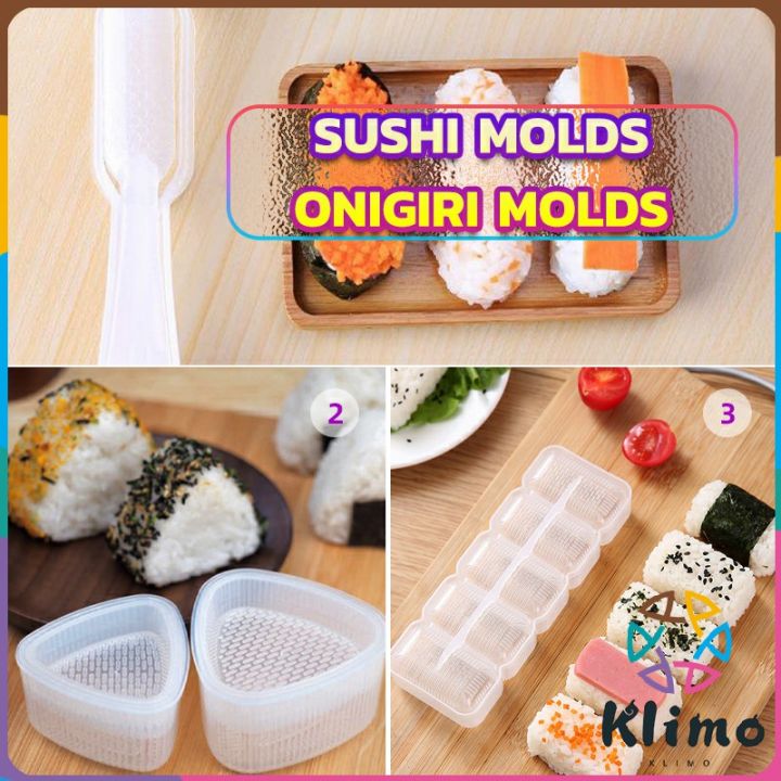 KLIMO DIY Sushi Bento Mould Japan Onigiri Sushi Mold Non Stick Press ...