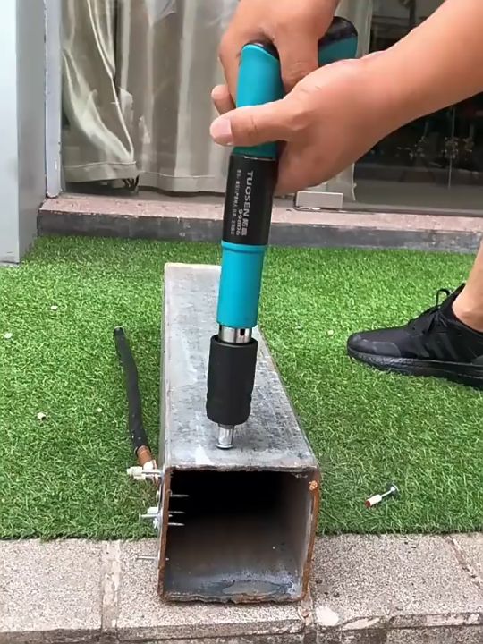 Nail Gun Paku tembak Pistol Paku Baja Manual Rivet Tufting Beton Baja ...