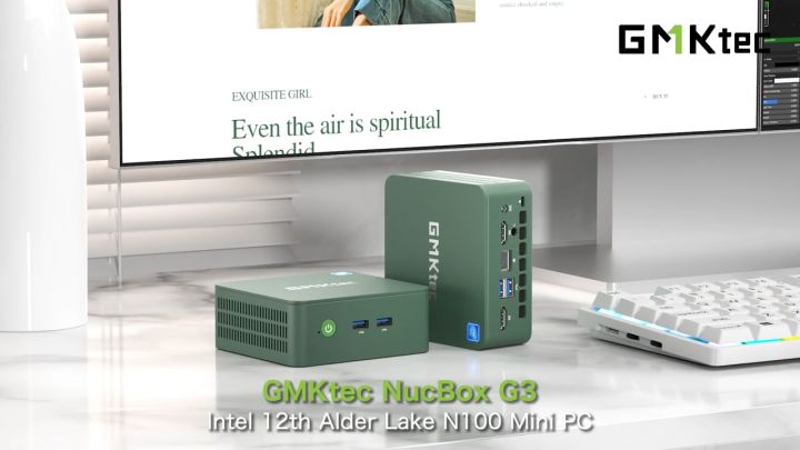 GMK G3 PLUS Intel 12th Gen N150/N100 DDR4 WiFi 6 BT5.2 Win11 PRO Dual Display Office Mini Gaming ...