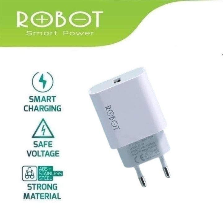 Batok Charger 2A 10W Robot RT-K8 - Putih | Lazada Indonesia