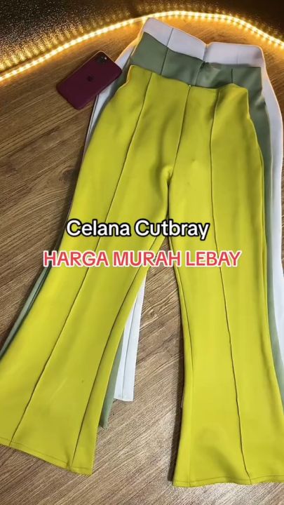 Celana Cutbray Scuba Premium Celana Panjang Wanita Terbaru Resleting ...