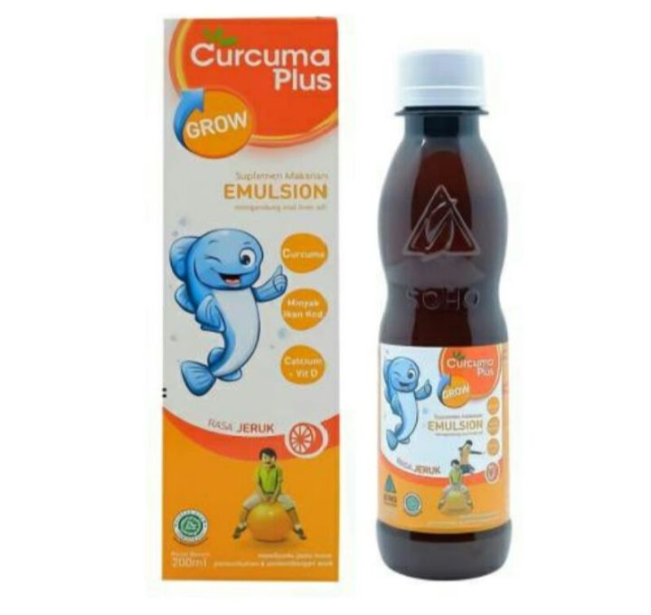 Vitamin Curcuma Plus Grow Emulsion Vitamin Anak / Suplemen Anak 200 ml ...