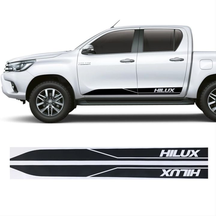 sticker cutting terbaru mobil HILUX list strip body samping | Lazada ...