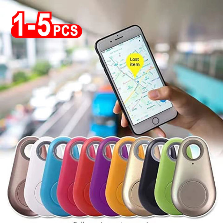 1-5pcs Mini GPS Locator AntiLost Alarm Wallet Keychain Smart Tag ...