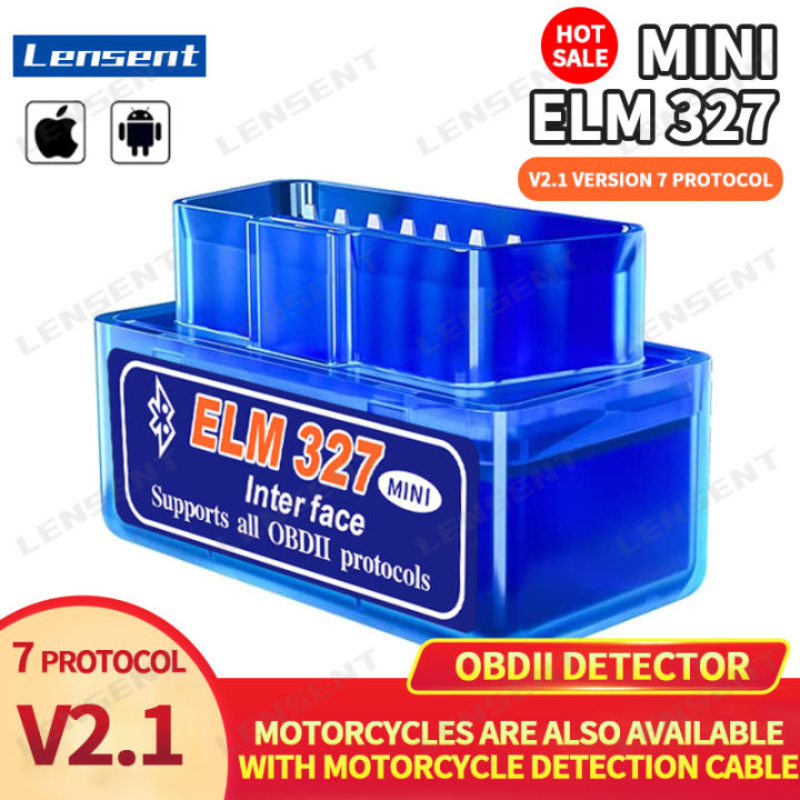 Lensent OBD2 ELM 327 Yamaha Honda Motorcycle Diagnostic Motorbike Cable ...
