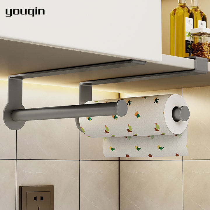 youqin Household Kitchen Utensils Cabinet Paper Towel Rack Space ...