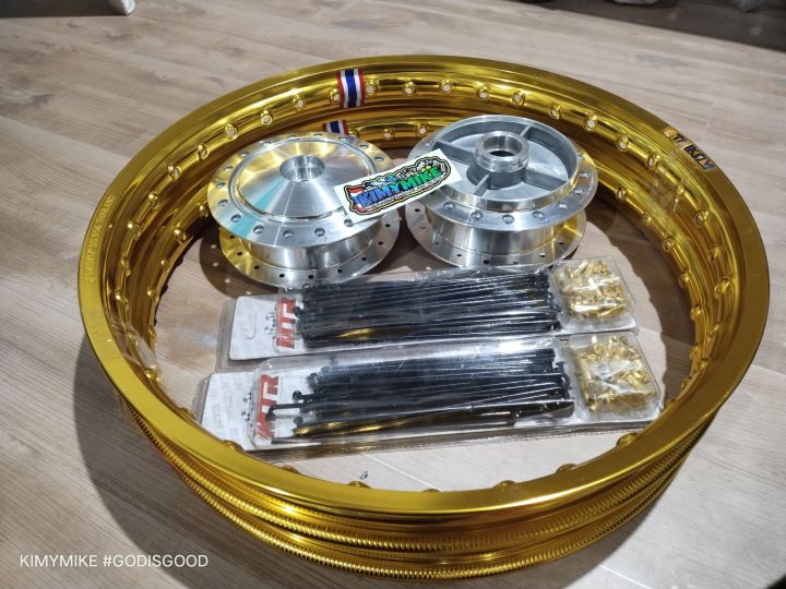 wave 100 drum brake front and rear Rim set | Lazada PH