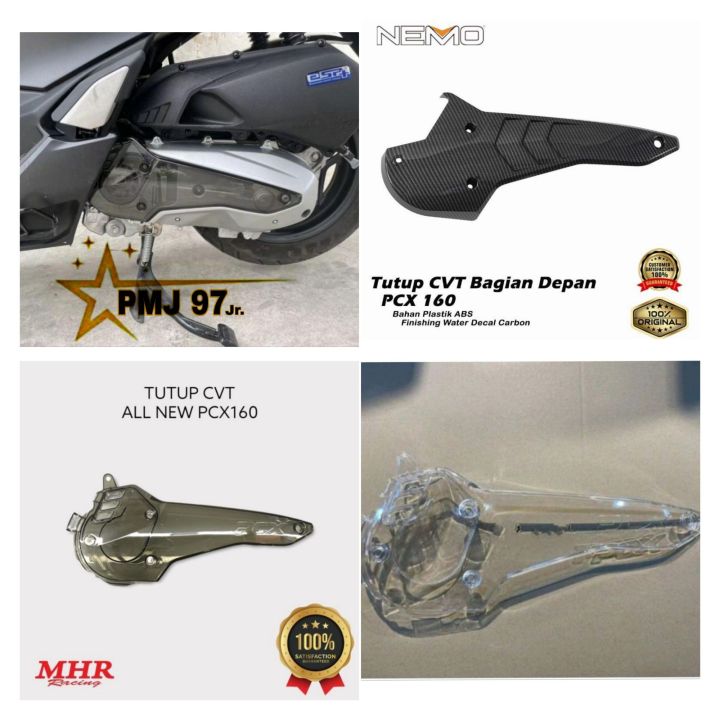 Cover Tutup Mika Cvt Pcx 160 Adv 160 Smoke Transparan Carbon | Lazada ...