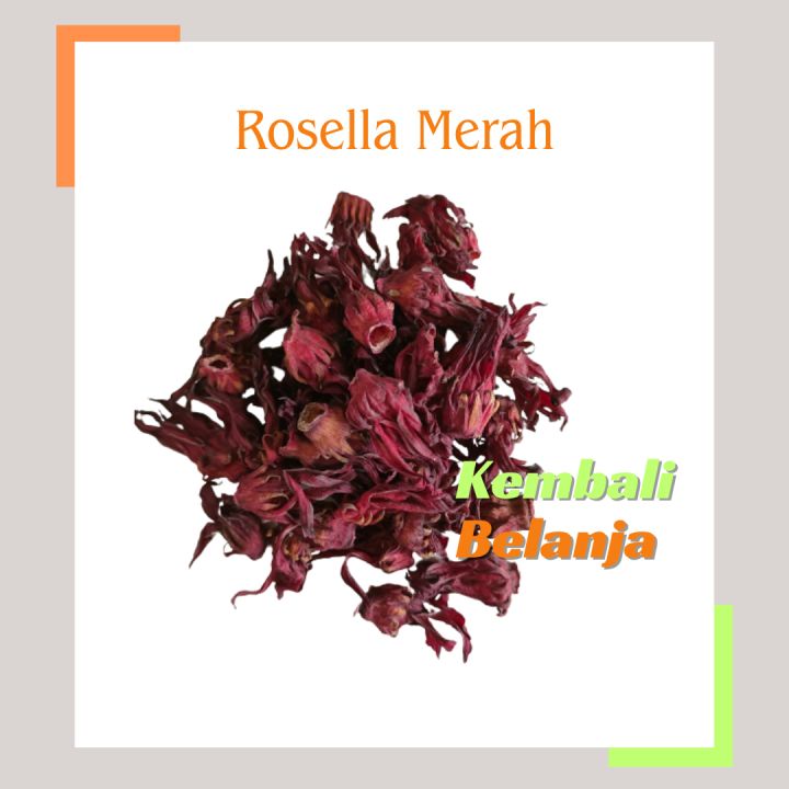 Teh Rosella Merah 100 Gram/ Rosela Merah Kering | Lazada Indonesia
