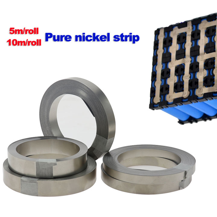 10M/5M 18650 Li-ion Battery Nickel Plated Strip Connector 99.9% High Purity Nickel StripFor ...