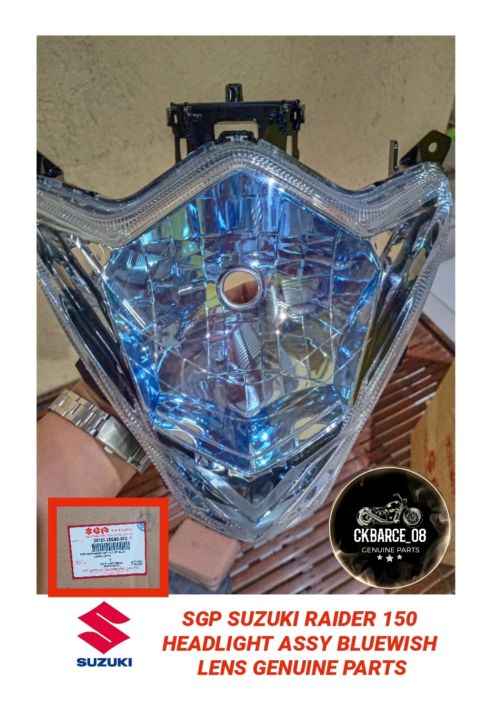 SGP SUZUKI RAIDER 150 HEADLIGHT UNIT BLUISH LENS GENUINE PARTS | Lazada PH