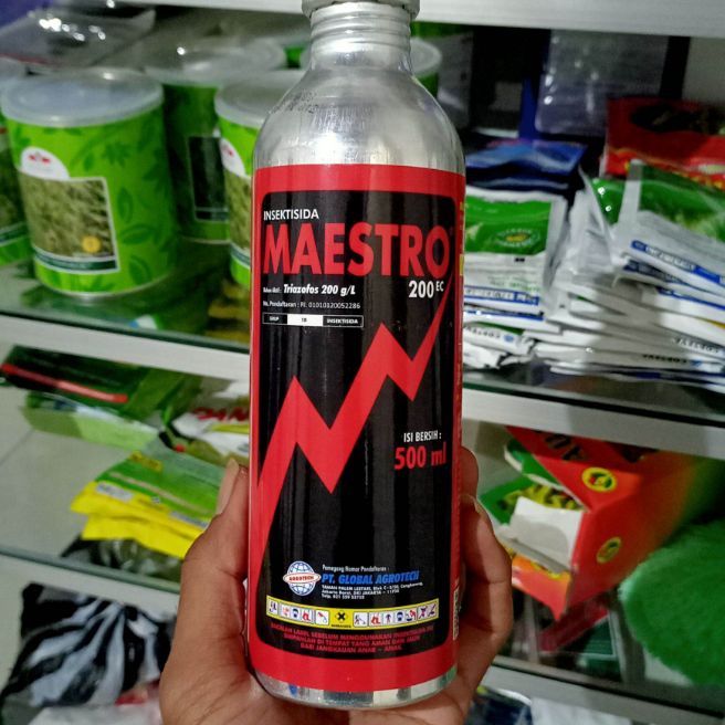 Insektisida MAESTRO 200EC isi 500ml untuk ulat dan lalat buah | Lazada ...