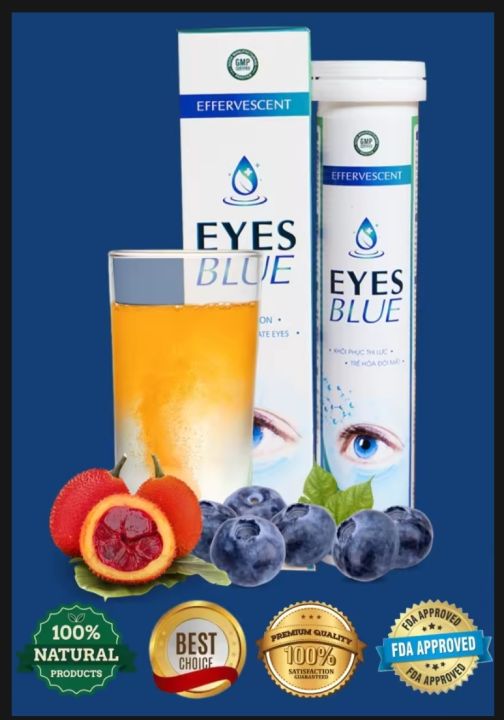 EYES BLUE EFFERVESCENT TABLETS 20tablets- For Better Vision | Lazada PH