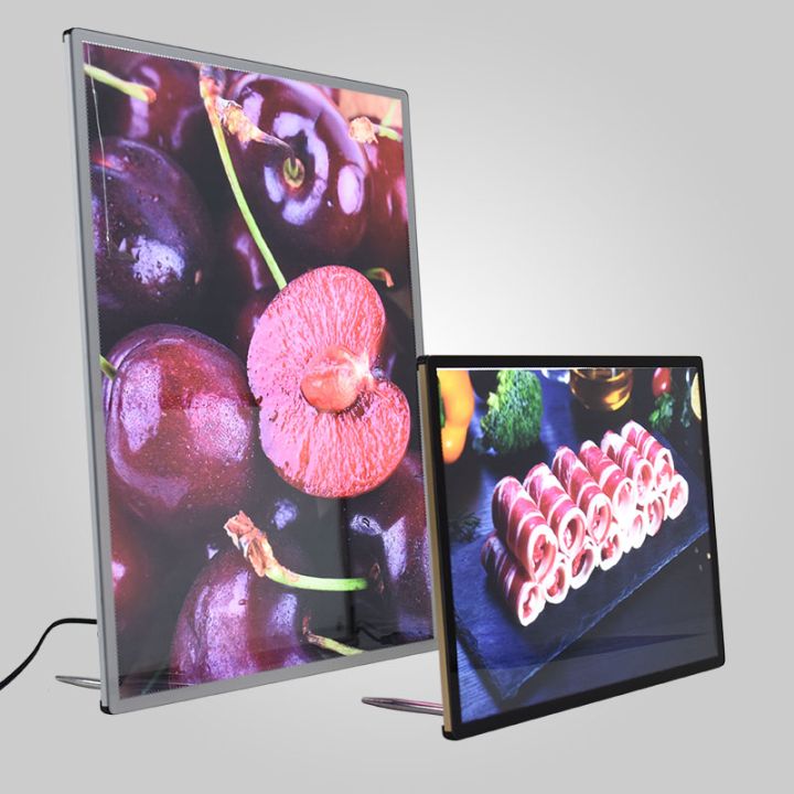 light box aluminum profile snap frame led light box /clip on poster frame led lightbox a4 a3 ...