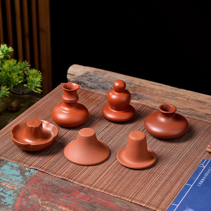 Handmade Purple Clay Tea Pot Lid Stand Tea Tray Home Use Tea Set ...