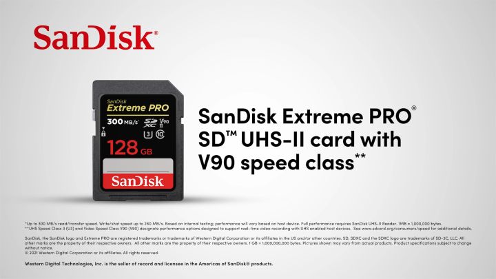 SANDISK Extreme PRO II SD card ของแท้ 64GB (300/260MB/s, R/W) UHS 2,U3 ...