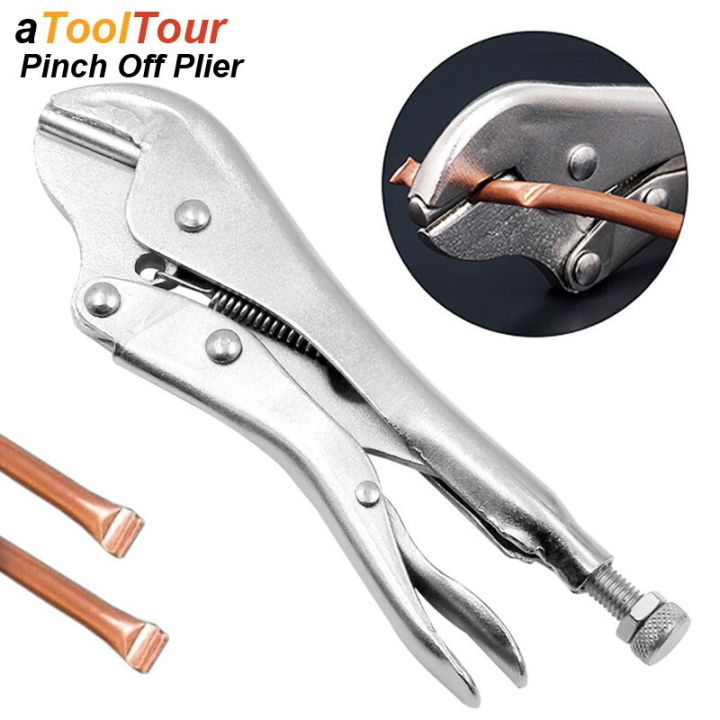 Locking Pinch Off Pliers Crimping Tool Refrigeration For Sealing Cutter ...