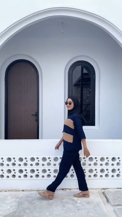 BHT Pakaian Setelan Wanita Kekinian Set Cargo Daily Baju Setelan ...