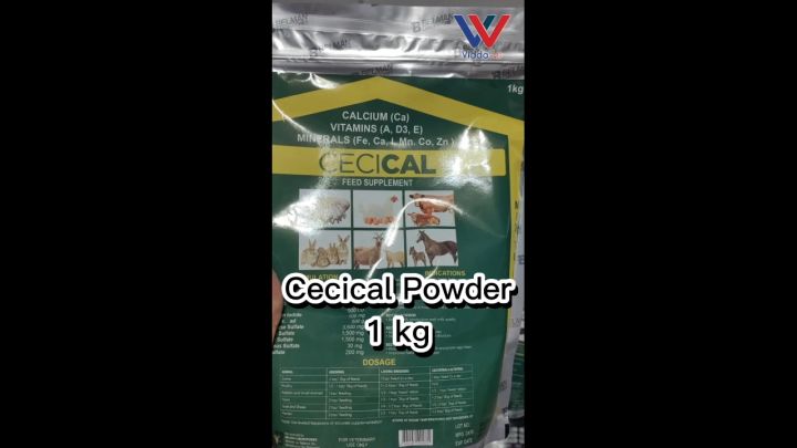 1kg Cecical Powder feed premix Calcium + vitamins + minerals for ...