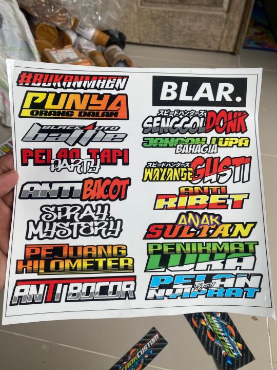 STICKER PACK KATA KATA / STIKER PACK RACING / STIKER TERBARU / STIKER ... STICKER PACK KATA KATA / STIKER PACK RACING / STIKER TERBARU / STIKER ...