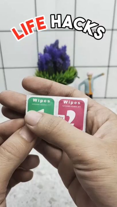 KUKE Tissue Tempered Glass/Tisu Pembersih Kaca Layar Hp Dry & Wet/Tisu ...