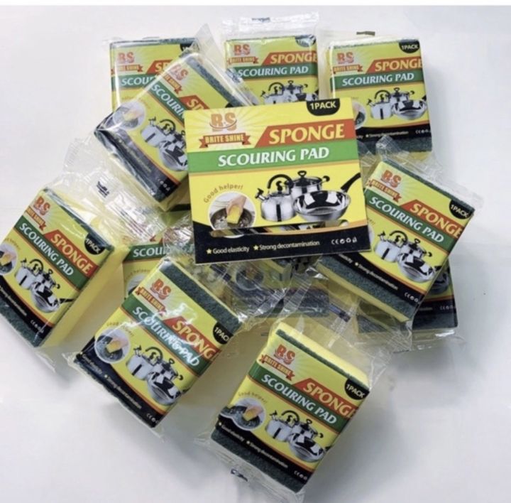 BS Sponges Scouring Pad（12pcs/pack） | Lazada PH