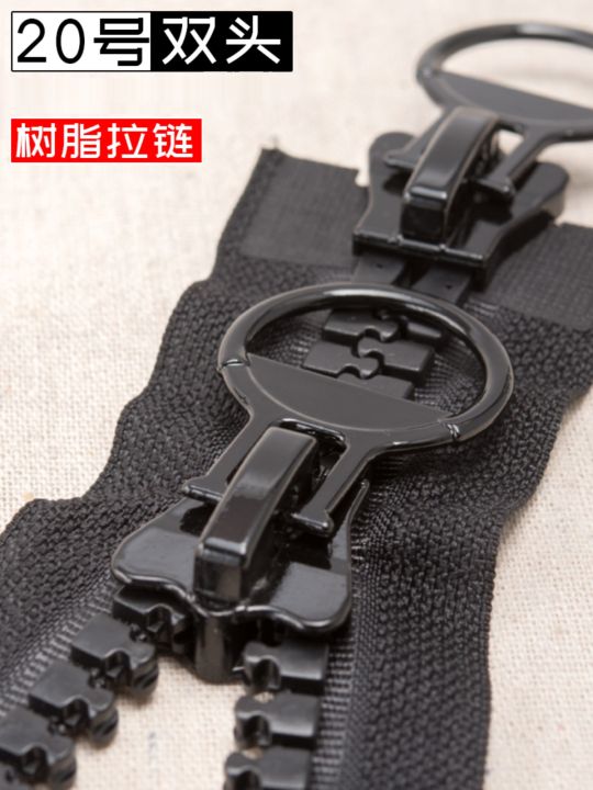 Double Head Large Zipper for down Jacket Resin Zipper Pull Long Zipper ...