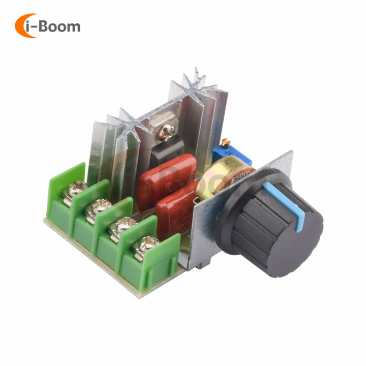 AC 220V 2000W SCR Voltage Regulator LED Dimming Dimmers Adjustable Motor Speed Controller ...