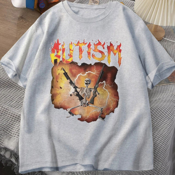 T Shirts Harajuku Fashion Vintage T Shirt Streetwear Autistic Funny ...