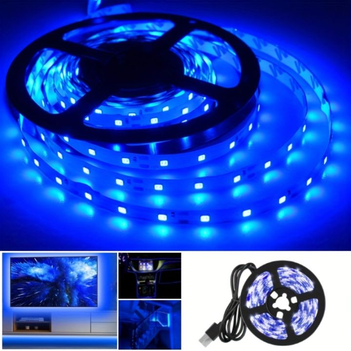 Blue 5V USB Charing Led Strip Lights For Smart TV Backlight For Gaming ...
