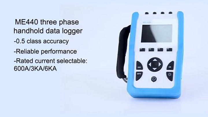 เครื่องวิเคราะห์กำลังหม้อแปลงกระแสแบบยืดหยุ่น Rogowski Coil แบบใช้มือถือ ME440 Handheld Rogowski ...