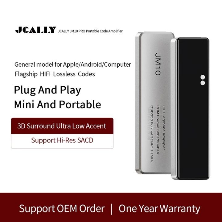 JCALLY Bộ Khuếch Đại DAC JM10 Giải Mã HiFi CS43131 DSD256 USB Type C Sang 3.5MM Có Thể Đẩy ...