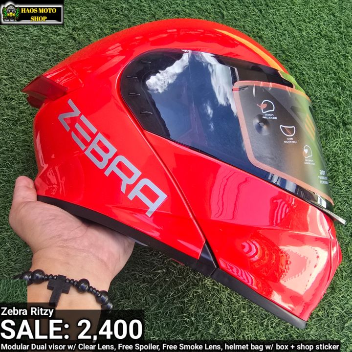 Zebra Ritzy a113 Modular motorcycle helmet | Lazada PH