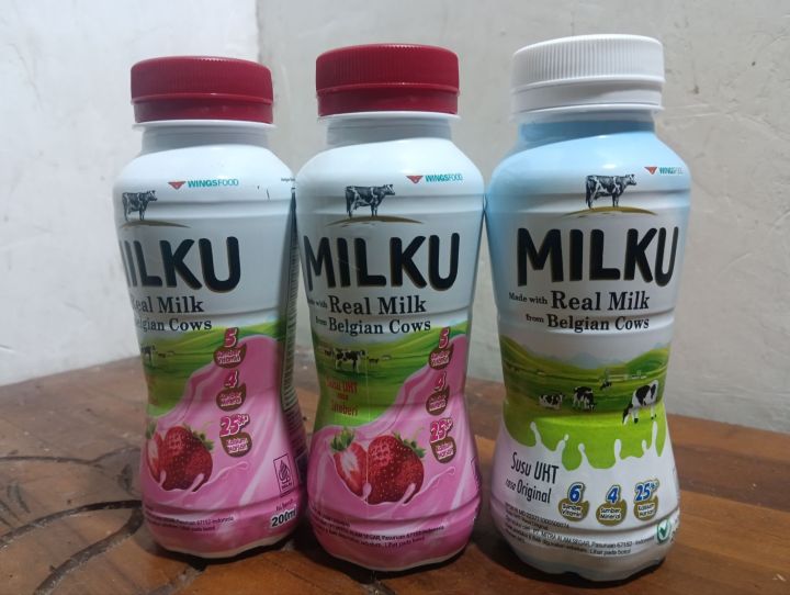 (3 PCS) MILKU SUSU UHT 200 ML WINGSFOOD | Lazada Indonesia