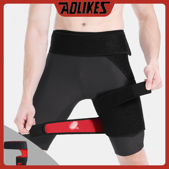 AOLIKES 1PCS Compression Brace For Hip Sciatica Nerve Pain Relief Thigh ...