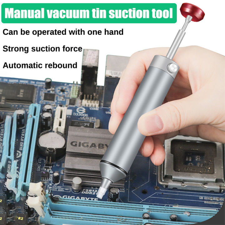 Powerful Aluminum Soldering Sucker Pen Desoldering Pump Vacuum Tin ...