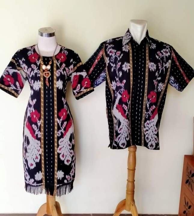 SERAGAM KELUARGA TENUN - COUPLE TENUN - BAJU TENUN NTT - Couple Tenun ...