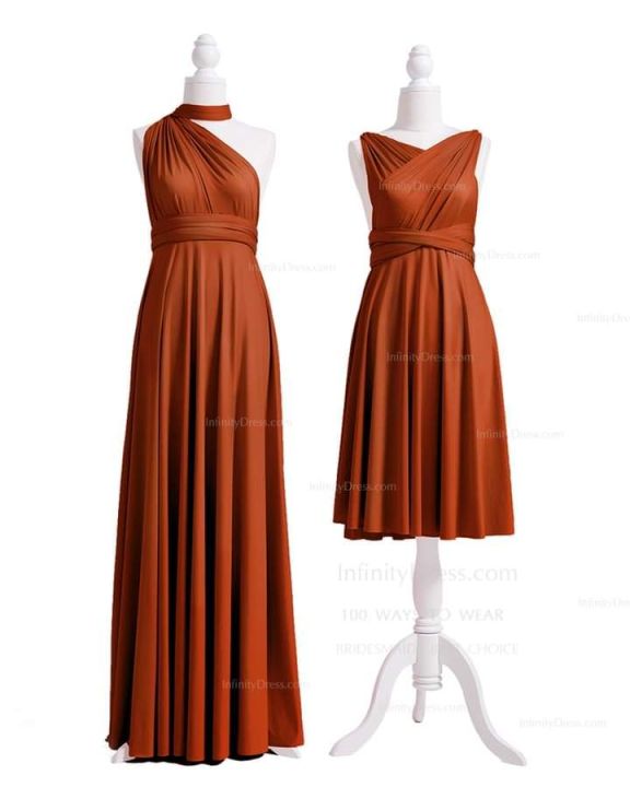 RUST Infinity Dress with Attached Tube | Lazada PH