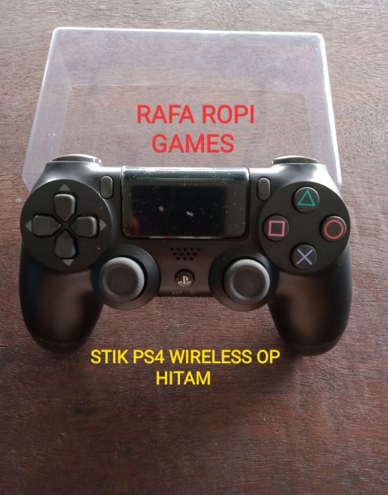 STIK PS4 WIRELESS OP HITAM TANPA PAKING/STIK PS4 WIRELESS ORI PABRIK ...
